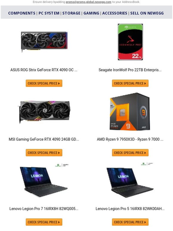 Newegg: 🔥Power Up Your Gaming Setup with ASUS ROG Strix RTX 4090🔥 | Milled