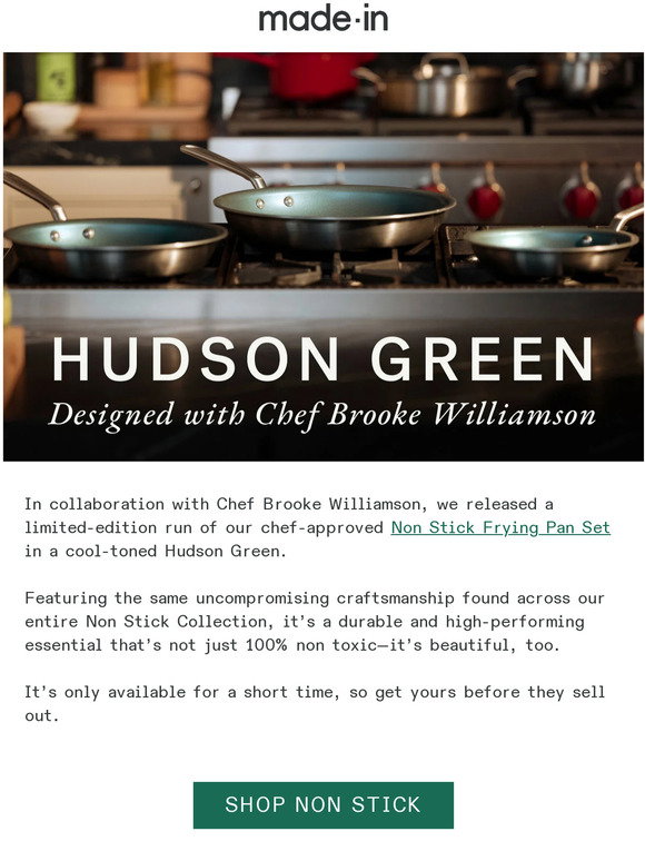 Made In: Introducing: Hudson Green Non Stick | Milled