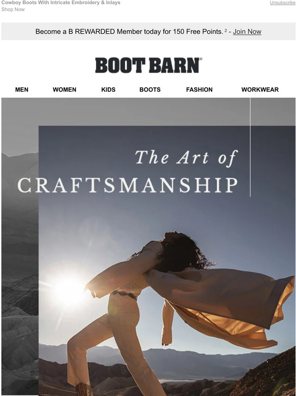 BootBarn.com: Bold Western Craftsmanship | Milled