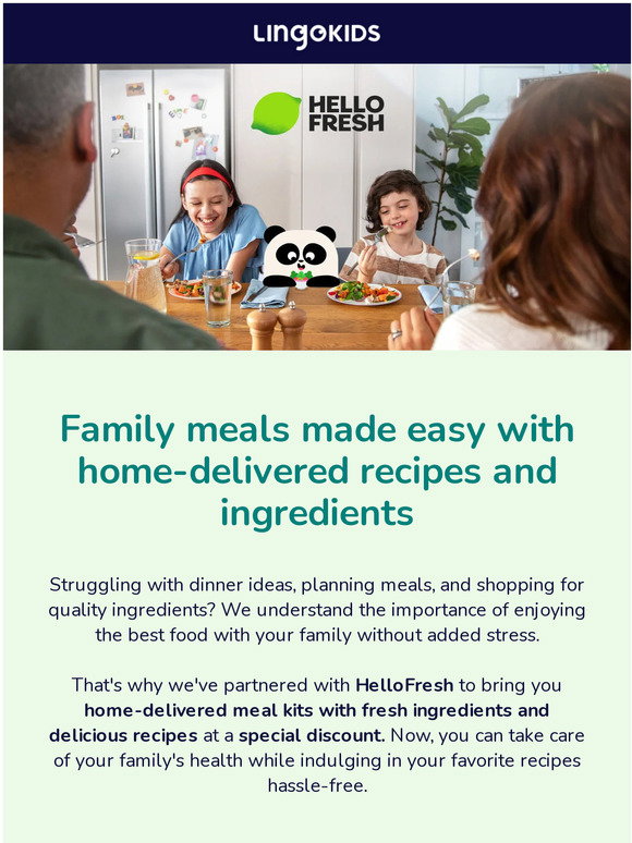 Lingokids: Grab your delicious HelloFresh deal! 🍲 | Milled