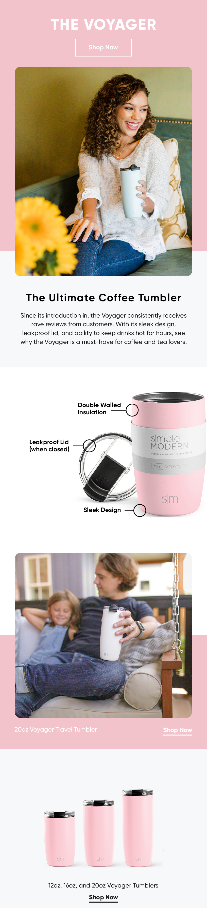 Simple Modern: Voyager tumbler: the ultimate coffee-lover companion ...