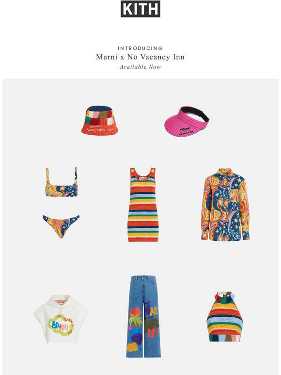 Kith: Introducing Marni x No Vacancy Inn | Milled