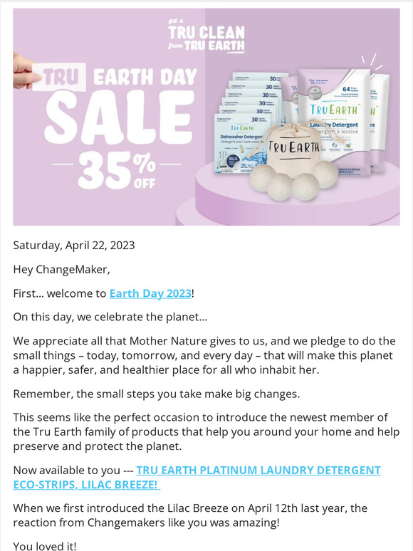Tru Earth: Welcome to Earth Day! Welcome a New Tru Earth product! | Milled