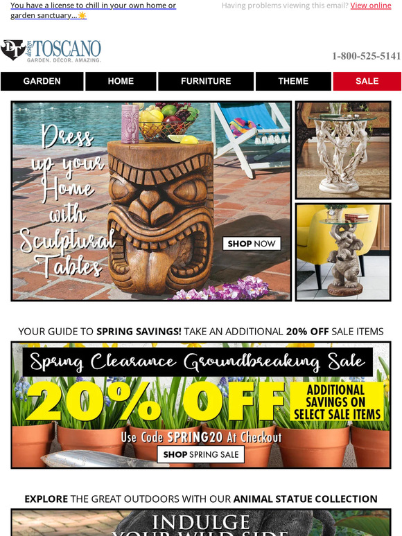 Design Toscano: FIND Creative Furniture that captures the spirit of ...