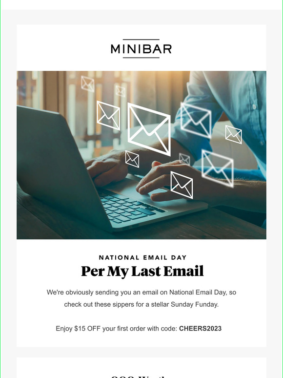 Minibar Delivery: Hey, It's National Email Day... | Milled