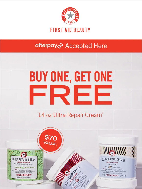 First Aid Beauty: Final Week 😱 BOGO Free 14 oz Ultra Repair Cream! | Milled