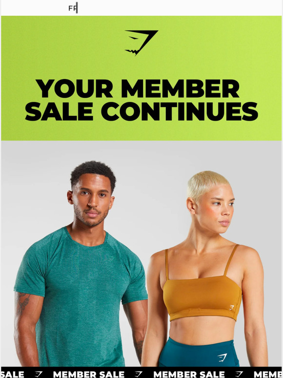 Gymshark: Your Member Sale continues 🦈 | Milled