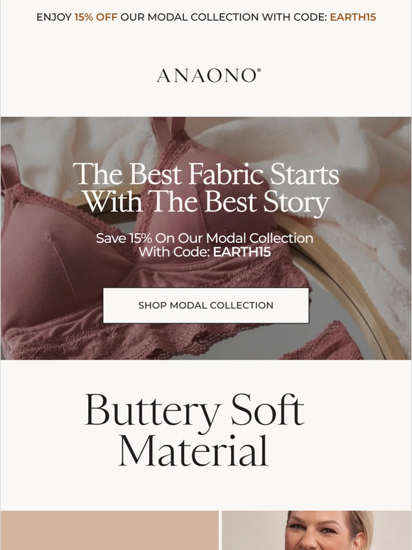 AnaOno: 15% Off Buttery Soft Bras | Milled