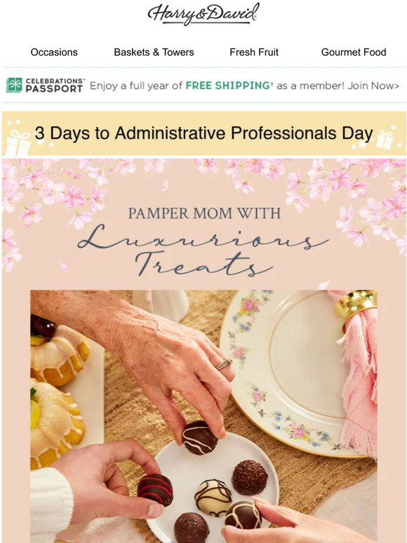 Harry & David: Melt Mom's heart with chocolate, plus save 15%. | Milled
