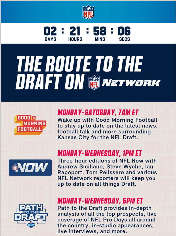 NFL Gamepass: Run the Route to Draft on NFL Network | Milled
