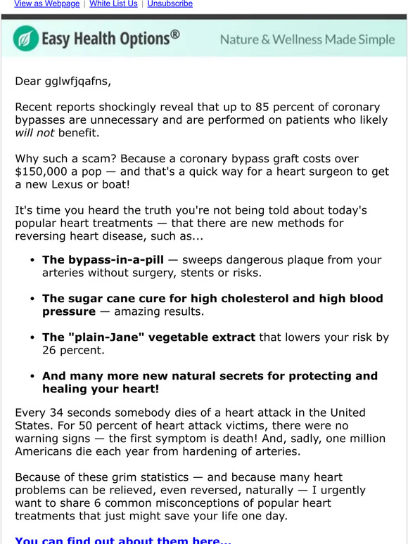 Easy Health Options: The bypass-in-a-pill | Milled