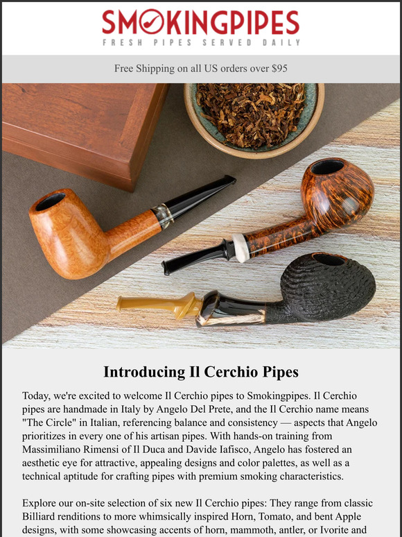 Smokingpipes: Introducing Il Cerchio Pipes | Handmade in Italy by ...