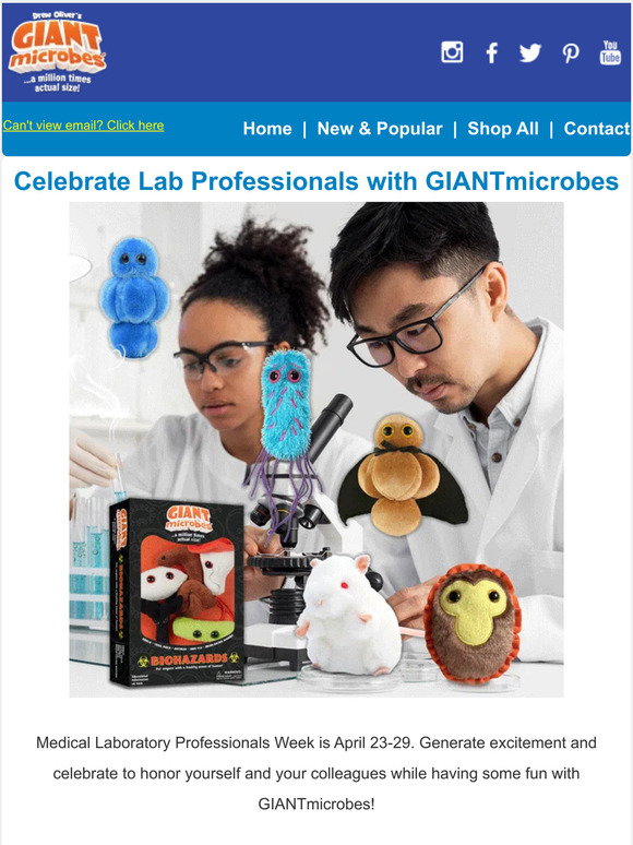 GIANTmicrobes: Celebrate Lab Professionals with GIANTmicrobes | Milled