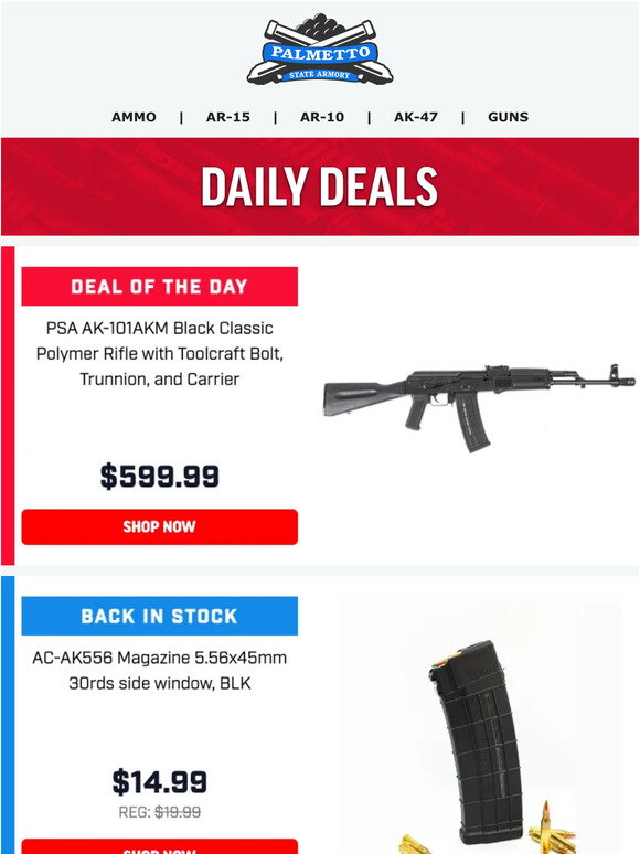 Palmetto State Armory: Look At This Deal! 👀 | PSA AK-101AKM 5.56 Black ...