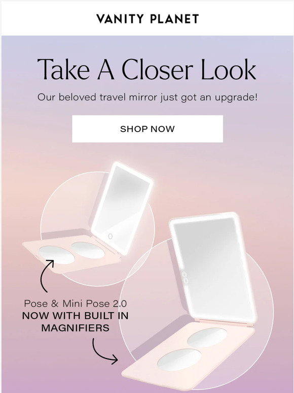 Vanity Planet: 😍 Our Beloved Travel Mirror Just got an UPDGRADE! | Milled