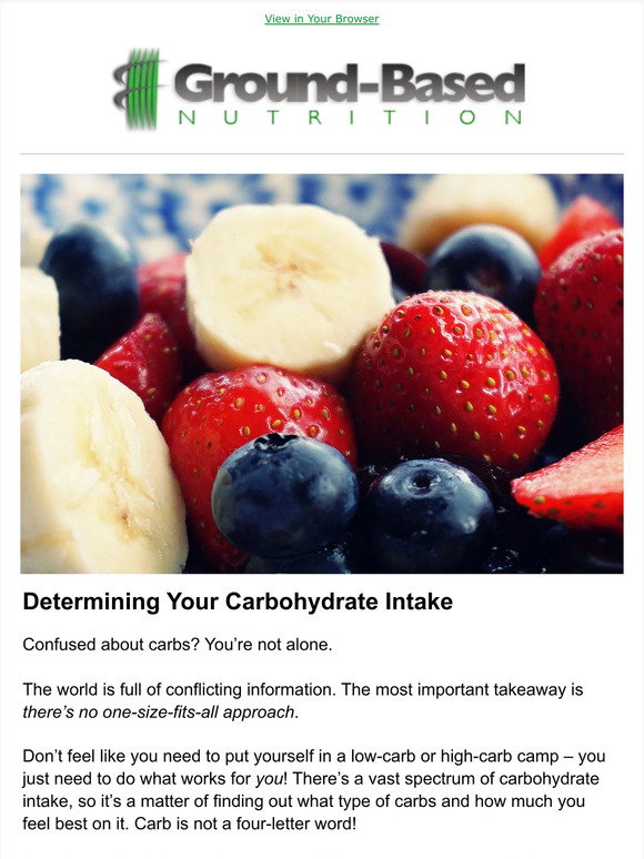 Ground-Based Nutrition: Clarify your carb confusion! | Milled