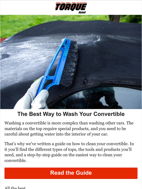 Torque Detail: Guide: How to Clean Your Convertible's Top | Milled