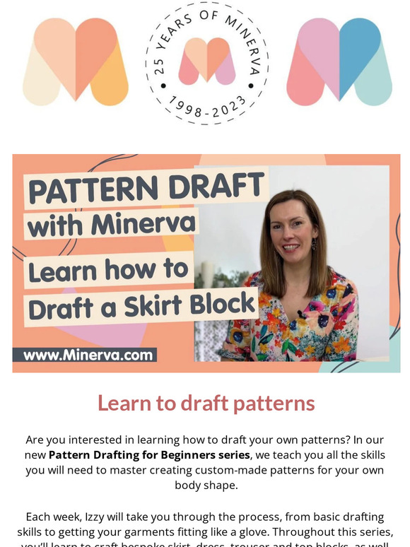 Minerva: Learn pattern drafting with our new series 👈 | Milled