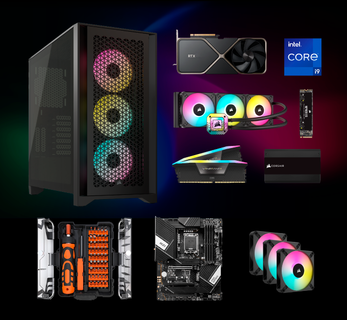 Corsair: New Build Kits with RTX 4090/4080 and DDR5 | Milled