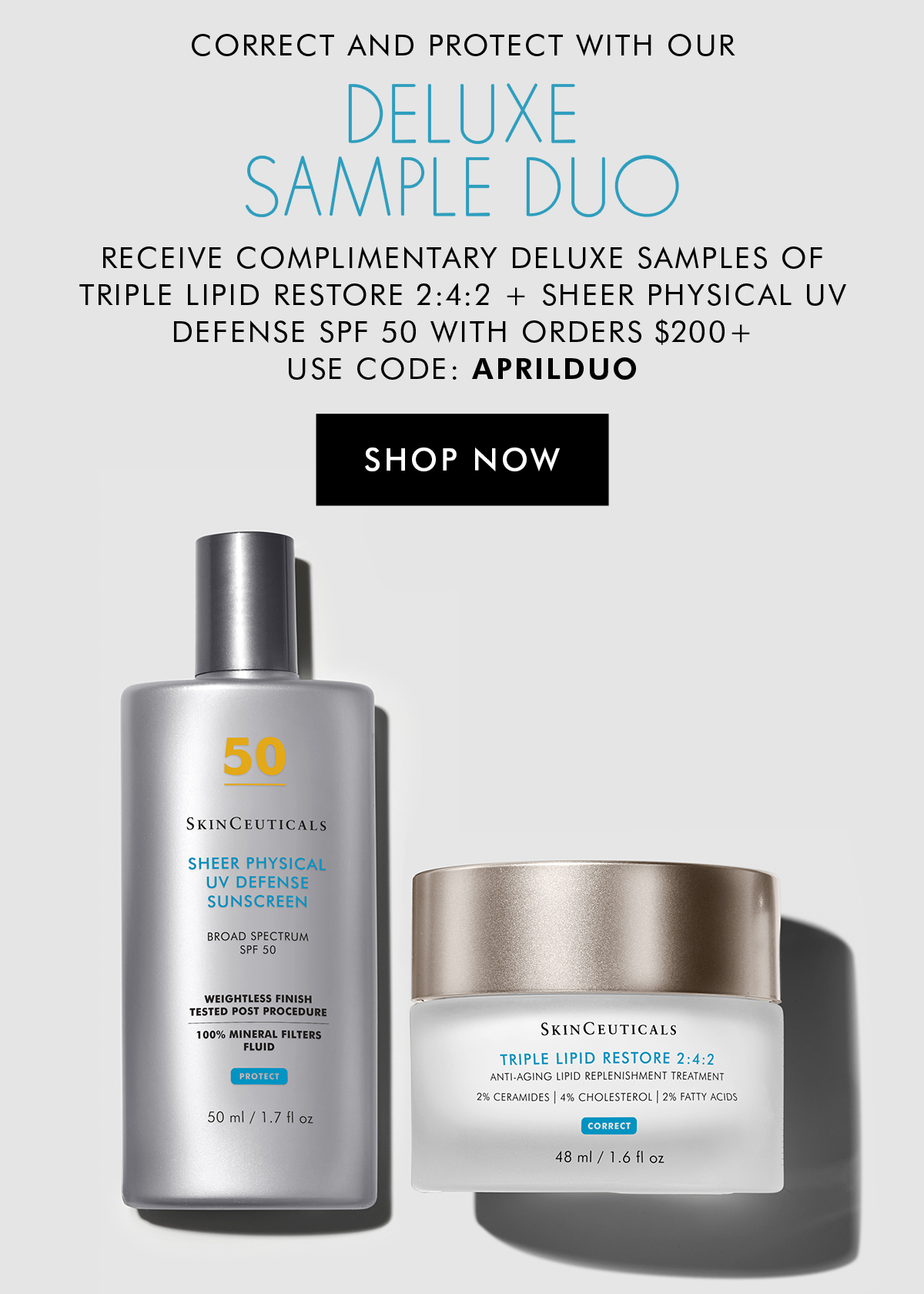 Skinceuticals: Restore Skin Lipids With Our Deluxe Sample Duo | Milled