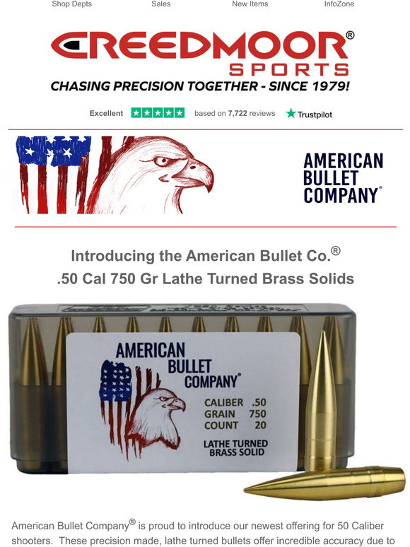Creedmoor Sports: NOW AVAILABLE! American Bullet Company .50 Cal Lathe ...