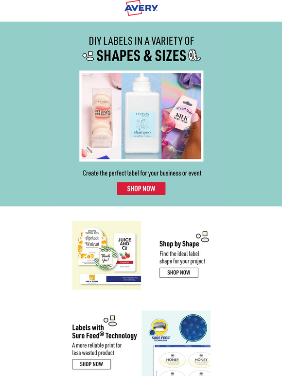 Avery: DIY labels in all shapes & sizes | Milled