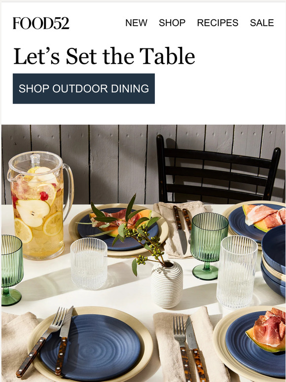 Food52: Welcome warm weather with these outdoor table finds. | Milled