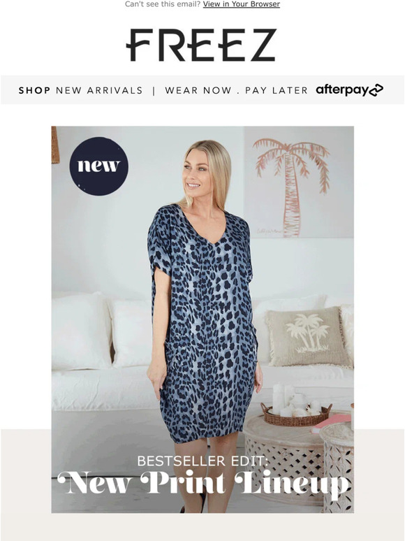 Freez: Spotted: 3 Freez staples in our favourite feline print. 🐆 | Milled