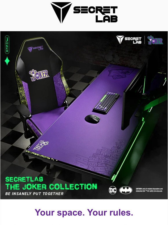 Secretlab: NEW: Secretlab The Joker Collection | Milled