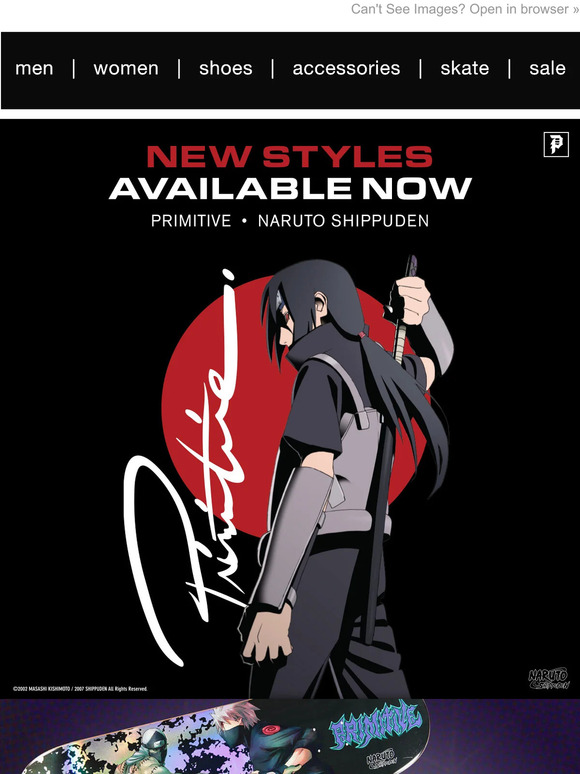 Zumiez: ☁️ Primitive x Naruto Shippuden III | Milled