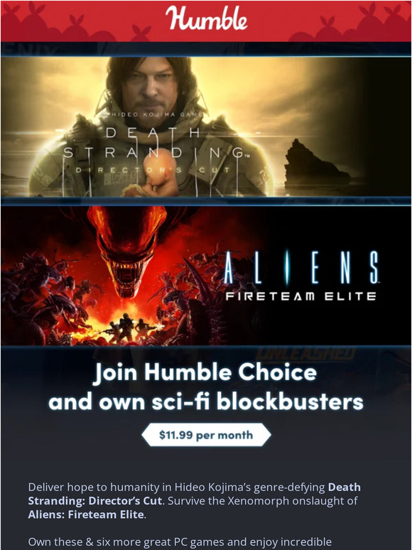 Humble Bundle: Final week ⌛ Join Humble Choice & own DEATH STRANDING ...