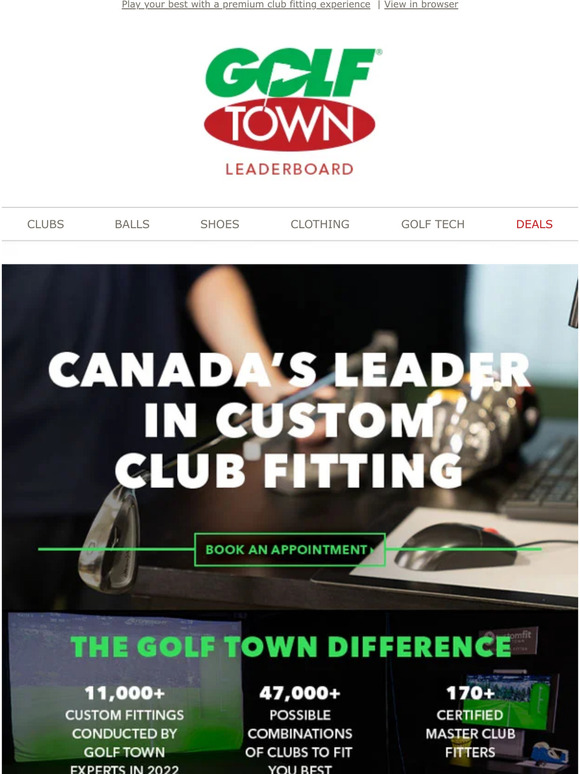 Golf Town: Canada’s Leader in Custom Club Fitting | Milled