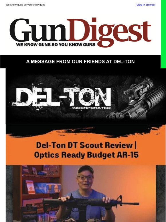 Gun Digest Store: Check Out the Del-ton DT Scout! | Milled