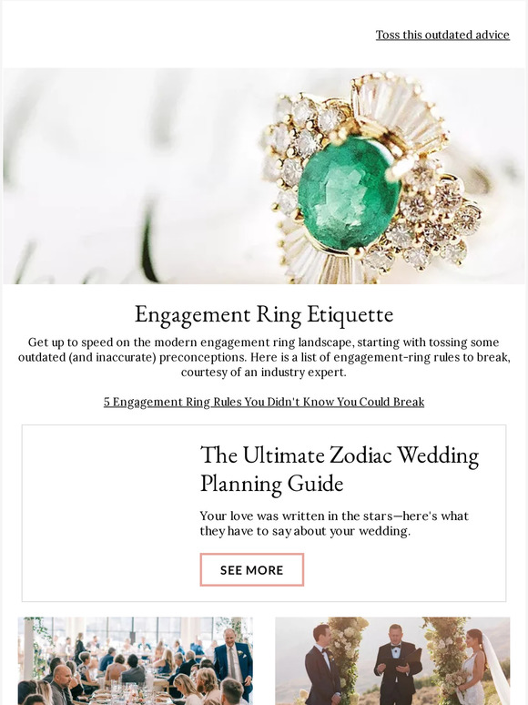 Martha Stewart Weddings: 5 Engagement Ring Rules You Didn't Know You ...