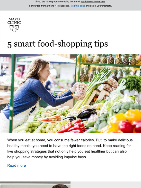 Mayo Clinic: 5 smart food-shopping tips | Milled