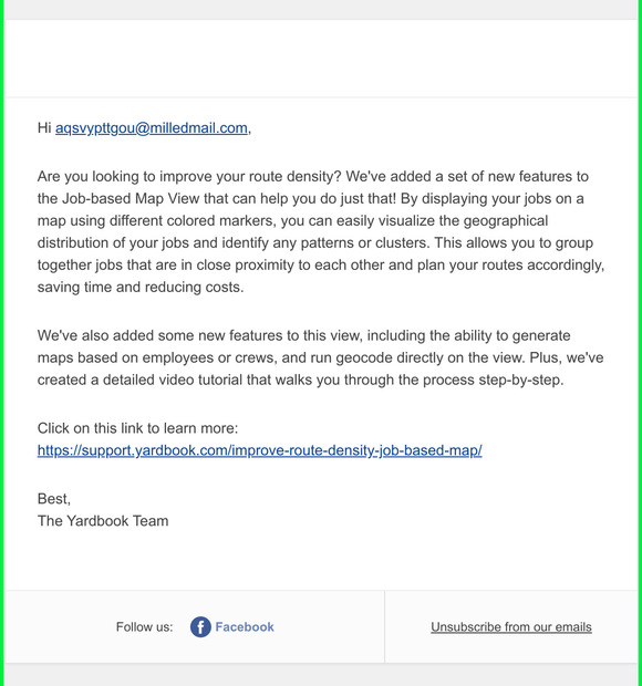 Yardbook: New Video Tutorial: Improve Your Route Density | Milled