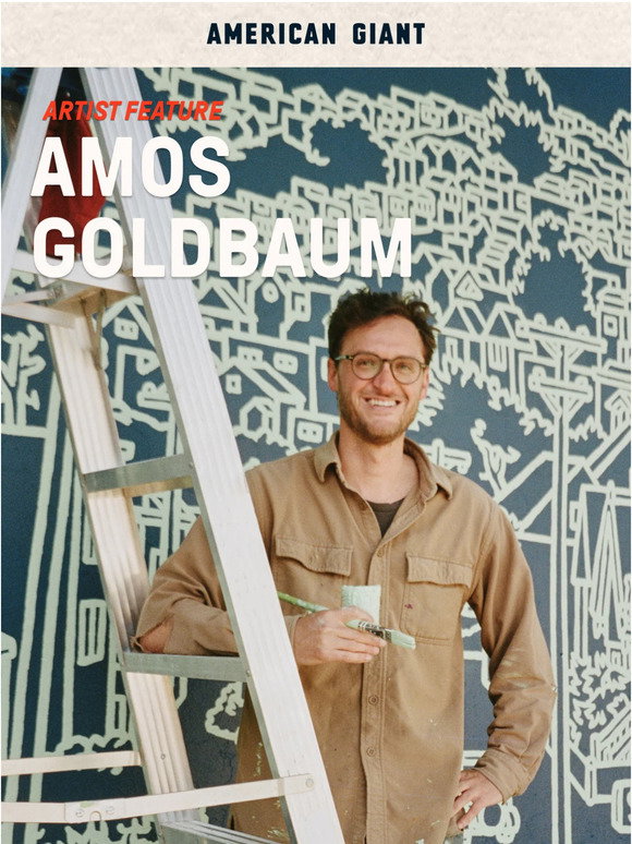 American Giant: Meet Amos Goldbaum, the artist behind our new City Tees ...