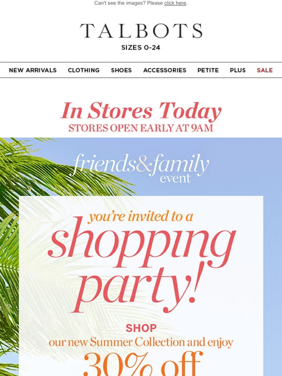 Talbots: 📣 30% off + NEW ARRIVALS for SUMMER! | Milled