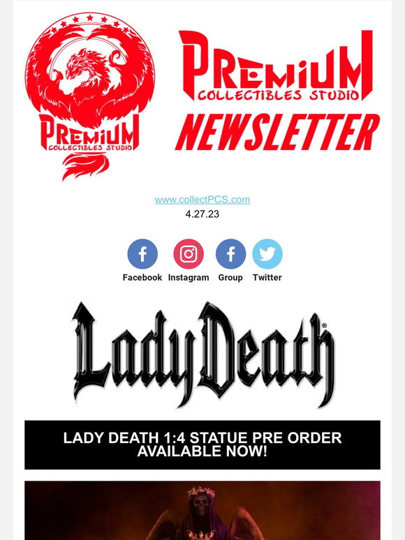 Premium Collectibles Studio: Lady Death 1:4 Pre Order Announcement | Milled