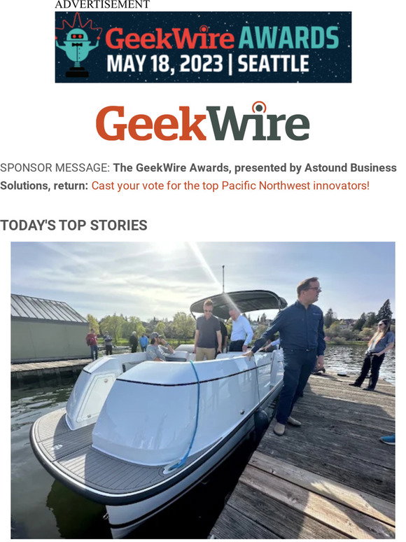 GeekWire: GM-backed startup shows off electric pontoon boat | Milled