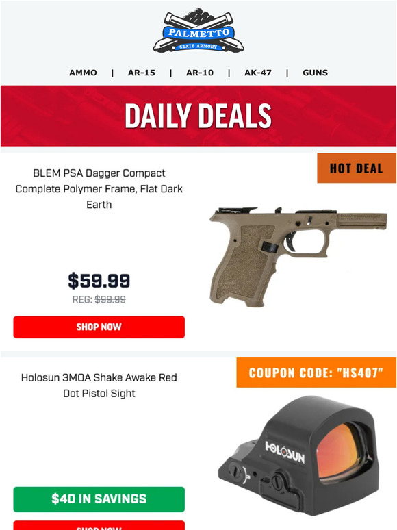 Palmetto State Armory: See It To Believe It! 👀 | BLEM PSA Dagger ...