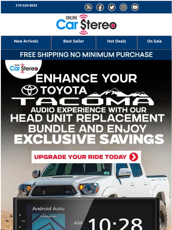 Online Car Stereo: Enhance your TOYOTA TACOMA Audio Experience with our ...