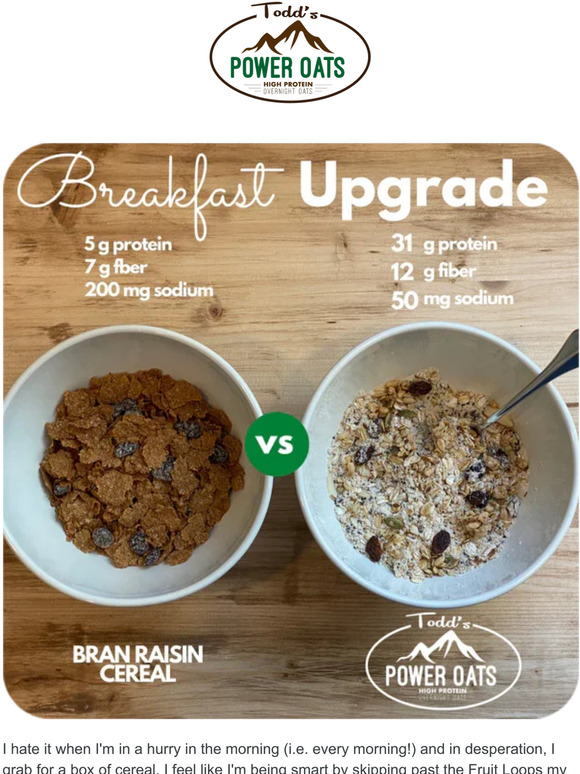 Todd's Power Oats: Can your breakfast cereal do this? | Milled