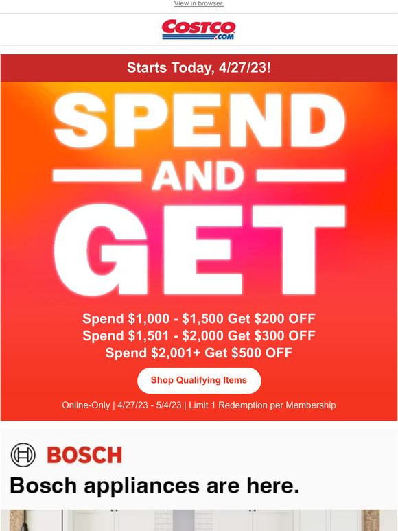 Costco: STARTING NOW - Spend & Get Promotion on Select Patio, Furniture ...