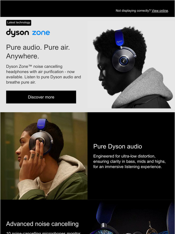 Dyson: Now available: Dyson Zone™ headphones with air purification | Milled