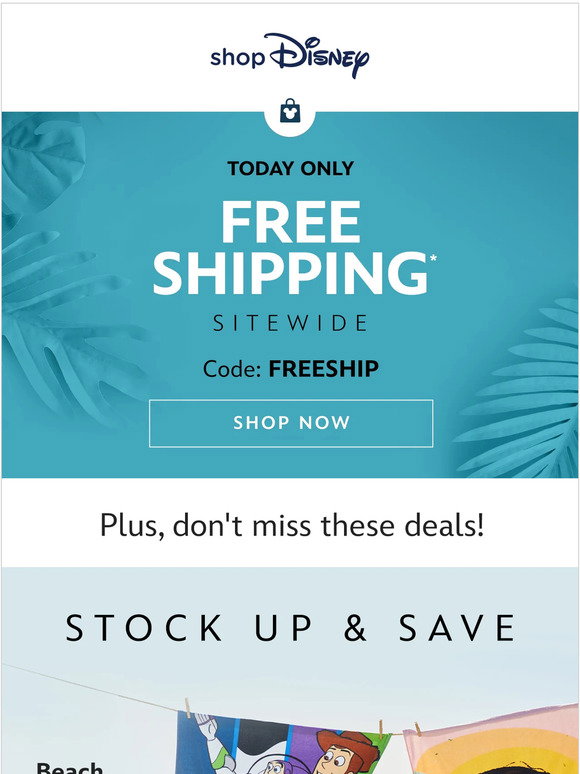 Disney: Today only! Free shipping sitewide | Milled