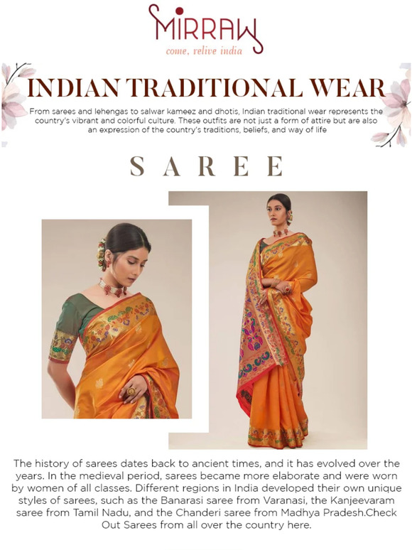 Mirraw: Flaunt the beauty of indian traditional wear | Milled