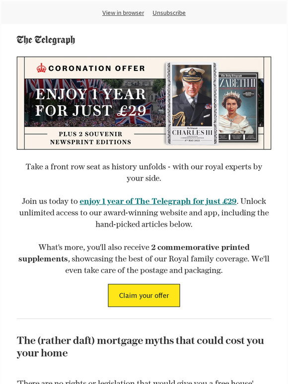 The Telegraph: 1 year. Just £29. And that's not all… | Milled
