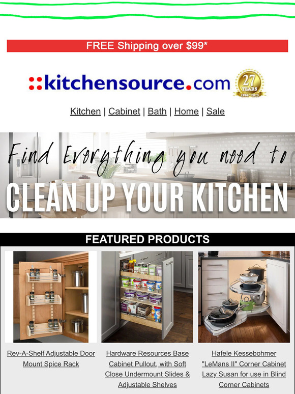 kitchensource: CLEAN UP YOUR KITCHEN!!! Streamline your Kitchen ...