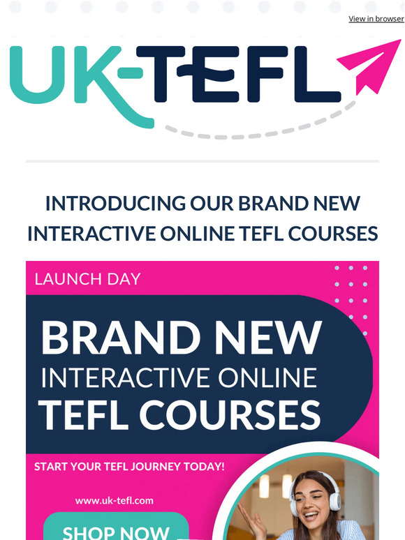 UK-TEFL: INTRODUCING OUR BRAND NEW INTERACTIVE ONLINE TEFL COURSES | Milled